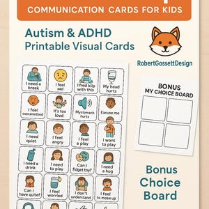 I Need Help Communication Cards for Kids | Autism & ADHD Printable ...