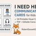 I Need Help Communication Cards for Kids | Autism & ADHD Printable ...