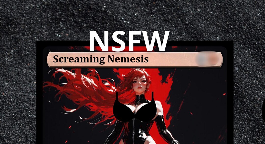 Screaming Nemesis - Waifu Proxy Foil - Etsy