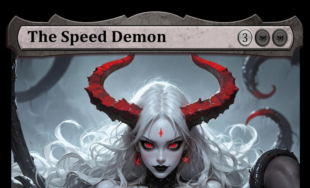 The Speed Demon - Waifu Proxy Foil - Etsy