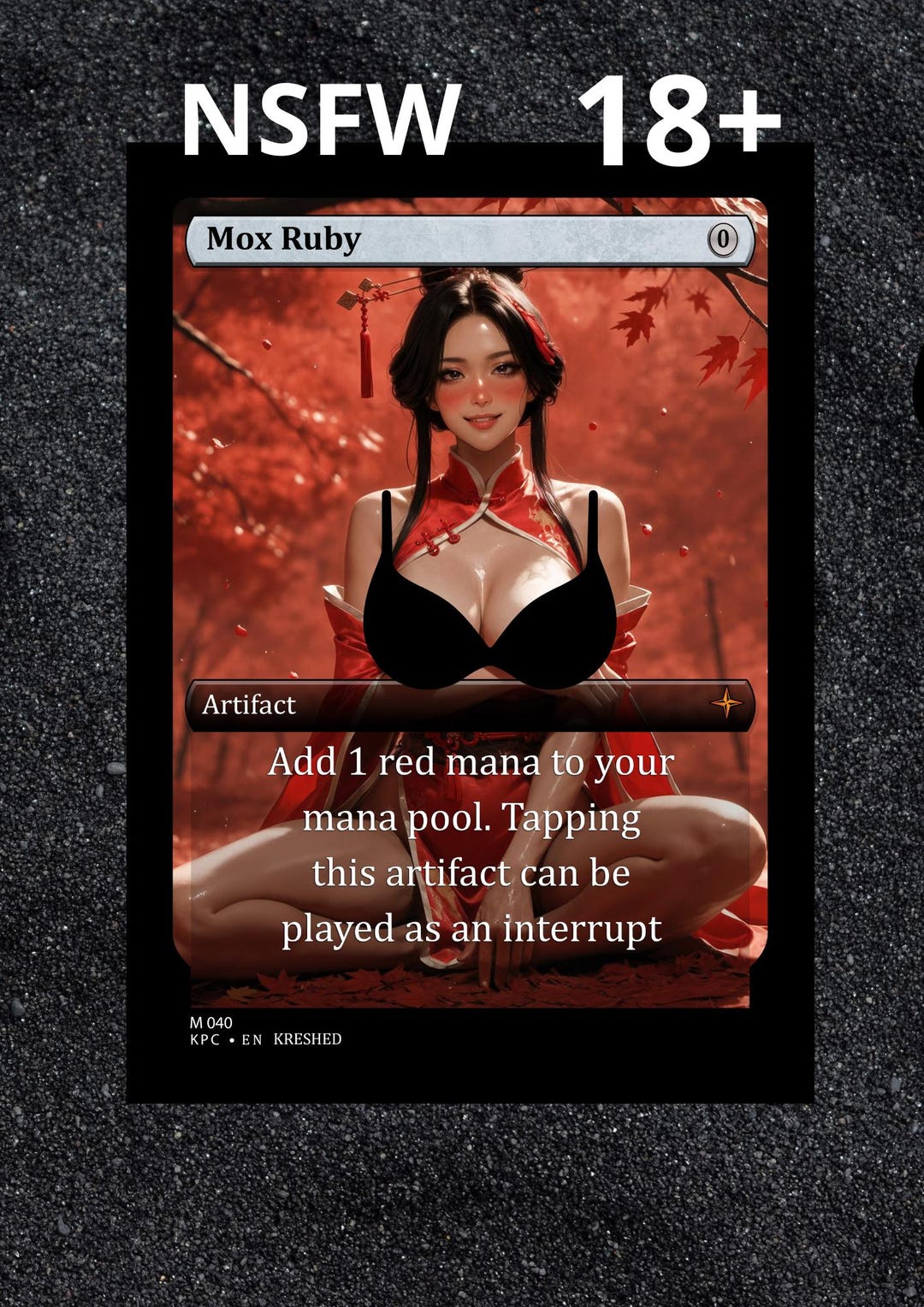 Mox Ruby - Waifu Proxy Foil - Etsy