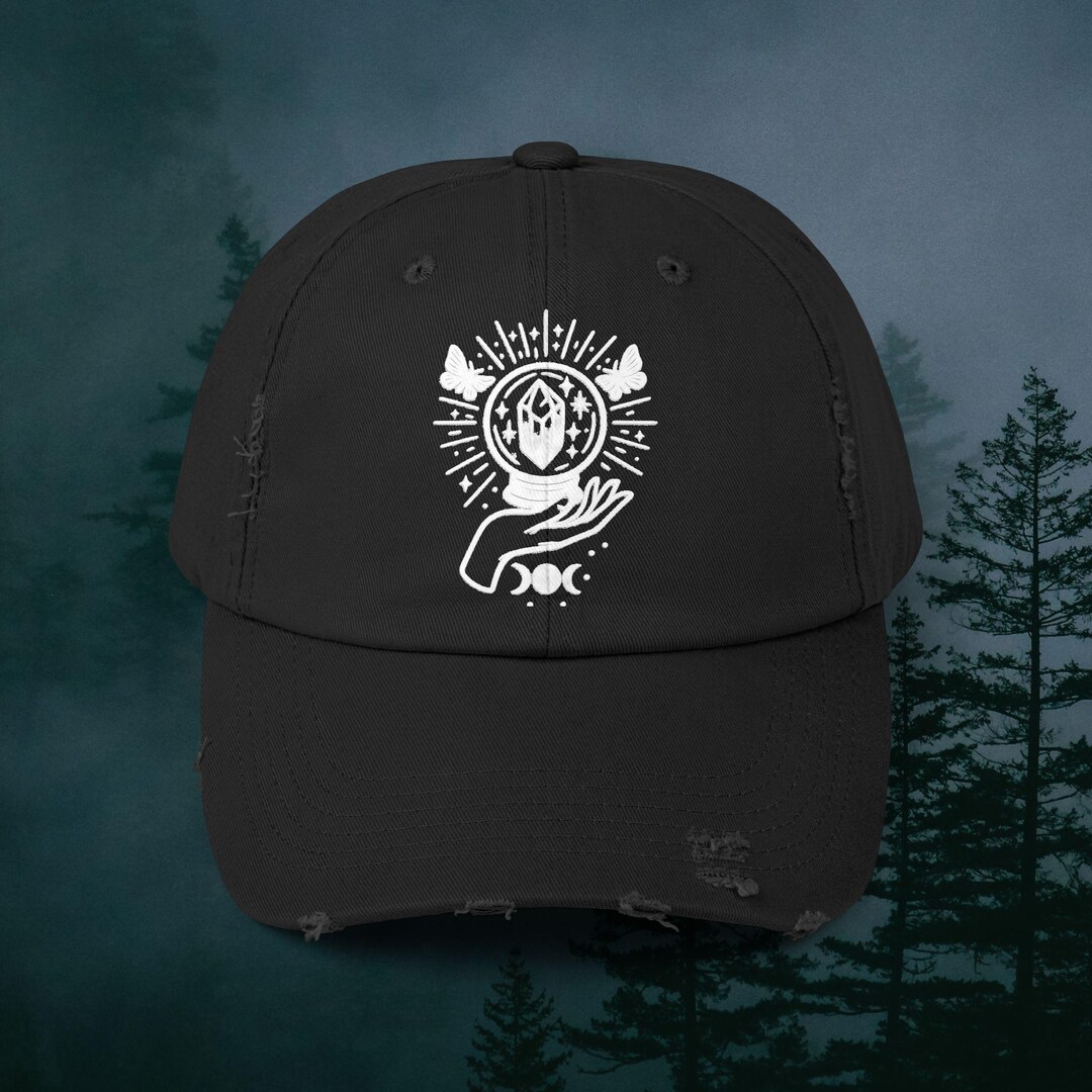 Crystal Visions Hat | Witchy Third Eye and Crystal Ball Design ...