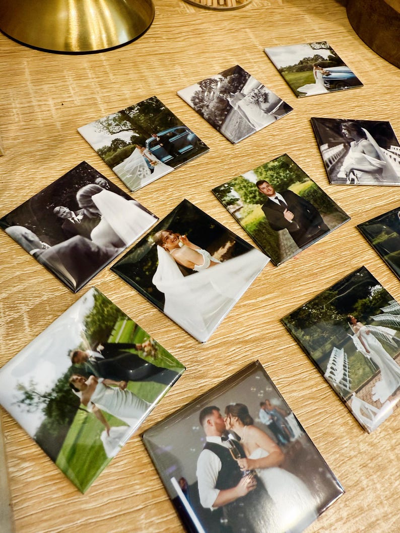 Custom 2x2 Photo Magnets: Personalized Fridge Decor, Wedding Favors - Etsy