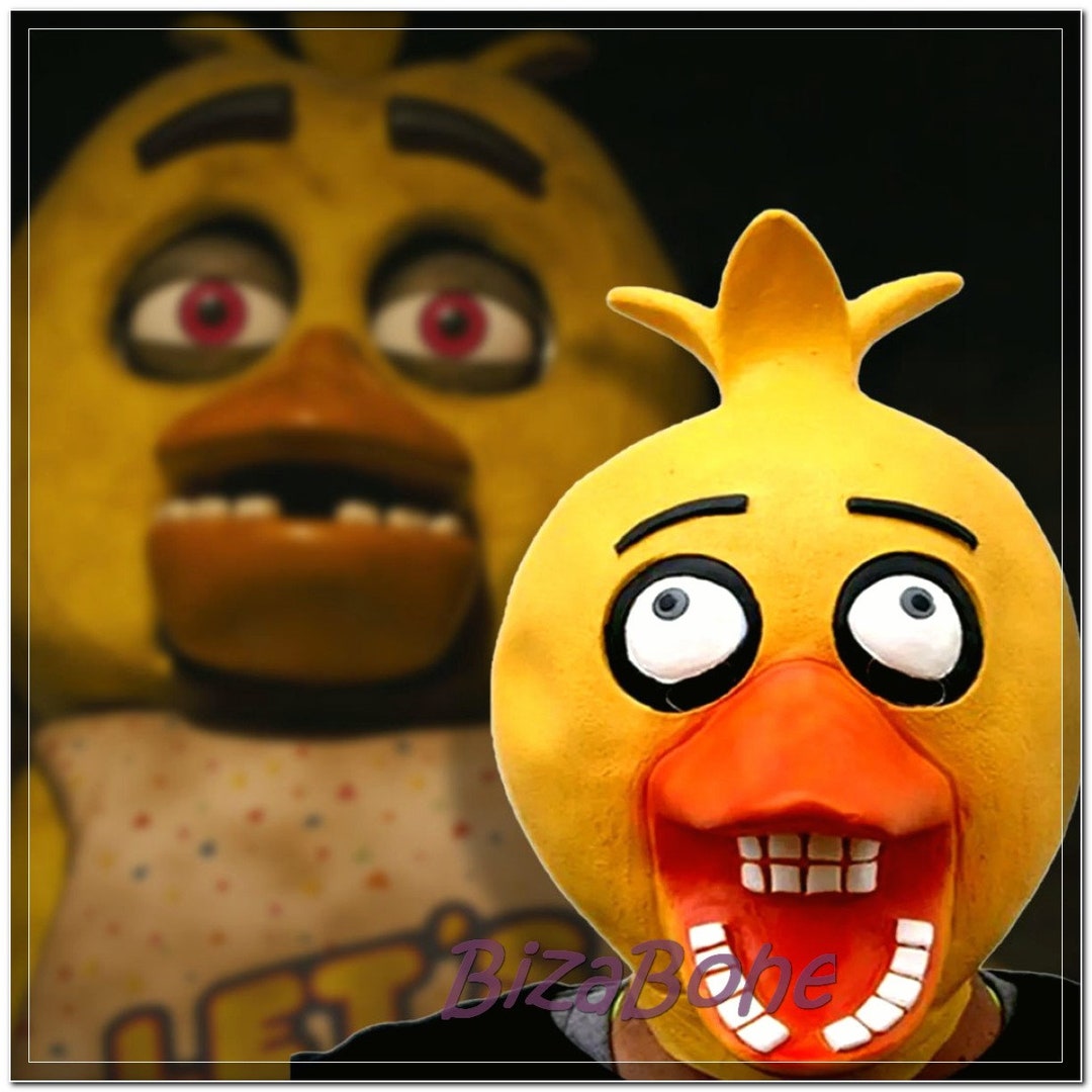 FNAF Chica Mask Chicken Halloween Cosplay Horror Fnaf Cosplay - Etsy