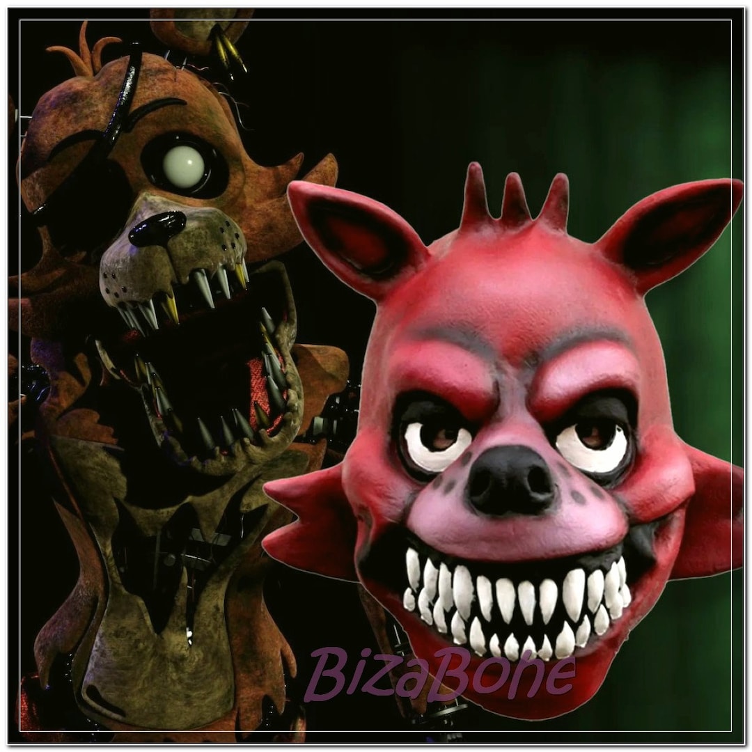 FNAF Foxy Mask Halloween Cosplay Horror Fnaf Cosplay Fox Bear - Etsy