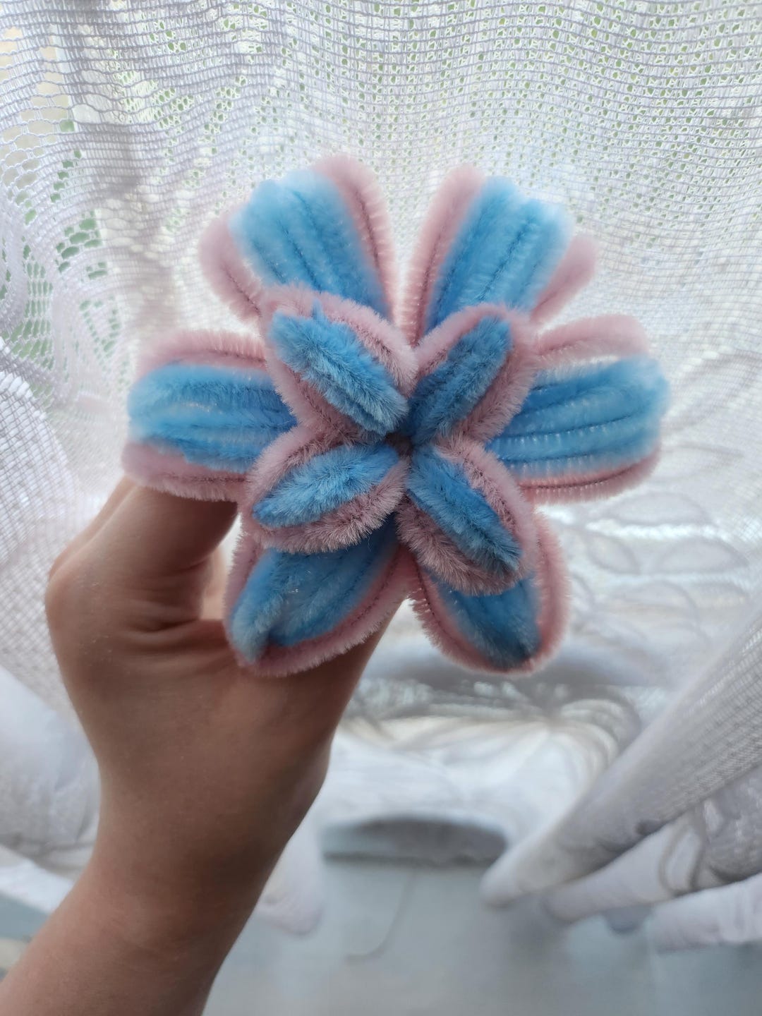 Pipe Cleaner Baby Pastel Double Flower - Etsy