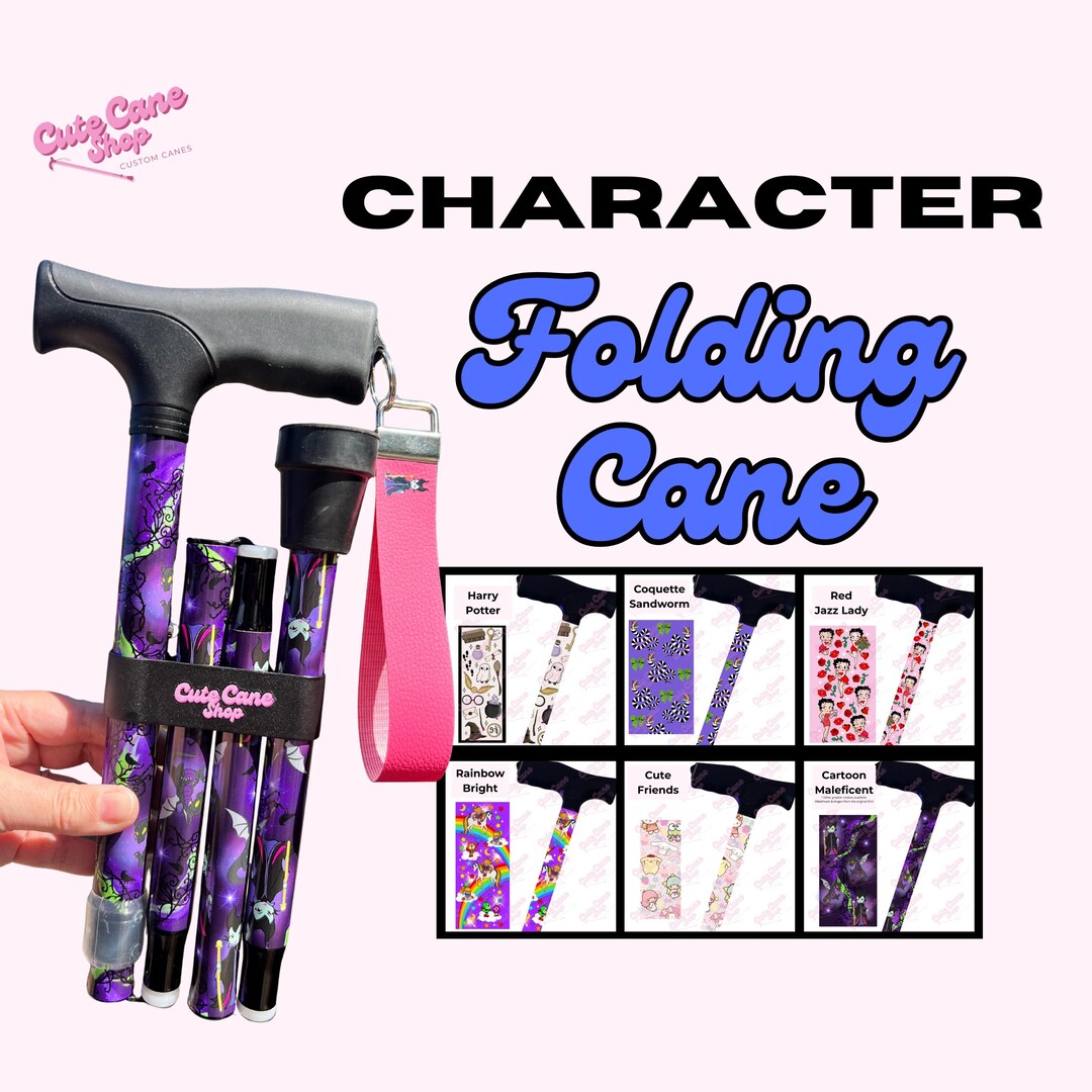 Custom Design Folding Walking Cane - Personalized Mobility Aid ...