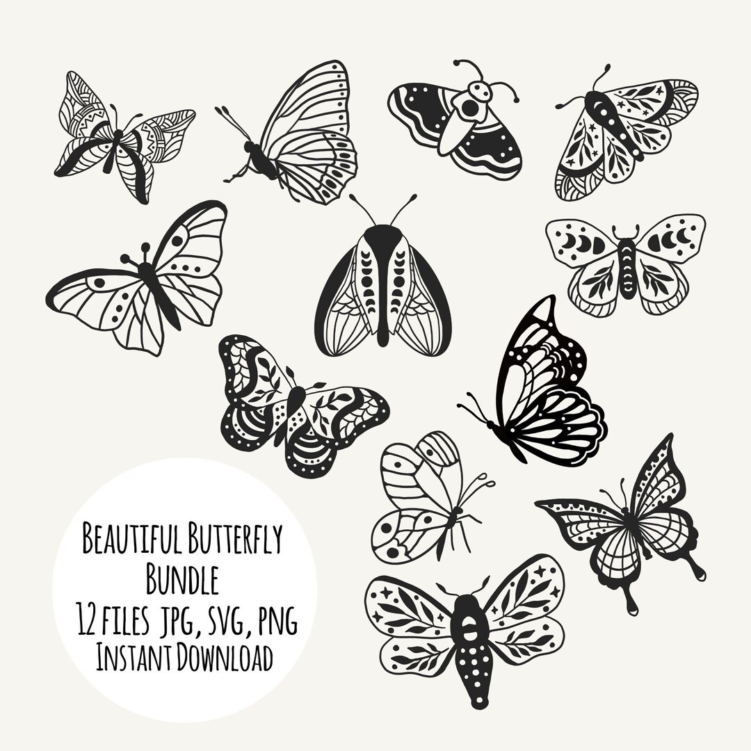 Butterfly SVG Bundle, Butterfly SVG, Cricut Butterfly Cut Files ...