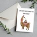 Printable Cute and Funny Alpaca Inspired Printable Birthday Card, Llama ...