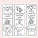 Printable Coloring Bookmarks for Kids - Cute Animal Bookmarks to Color ...