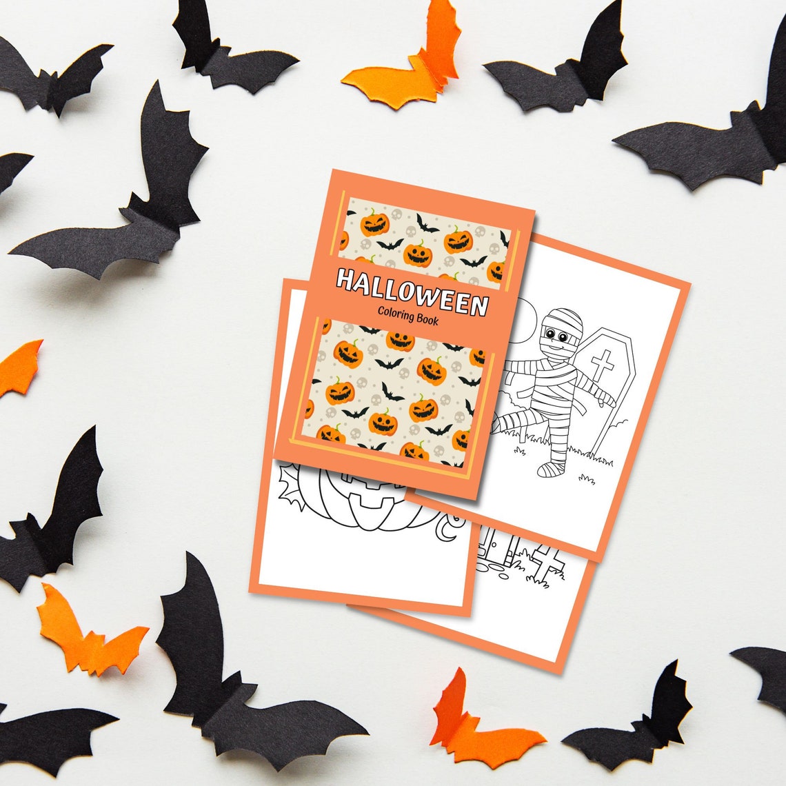 Printable Halloween Coloring Book for Kids and Adults - Cute Halloween ...