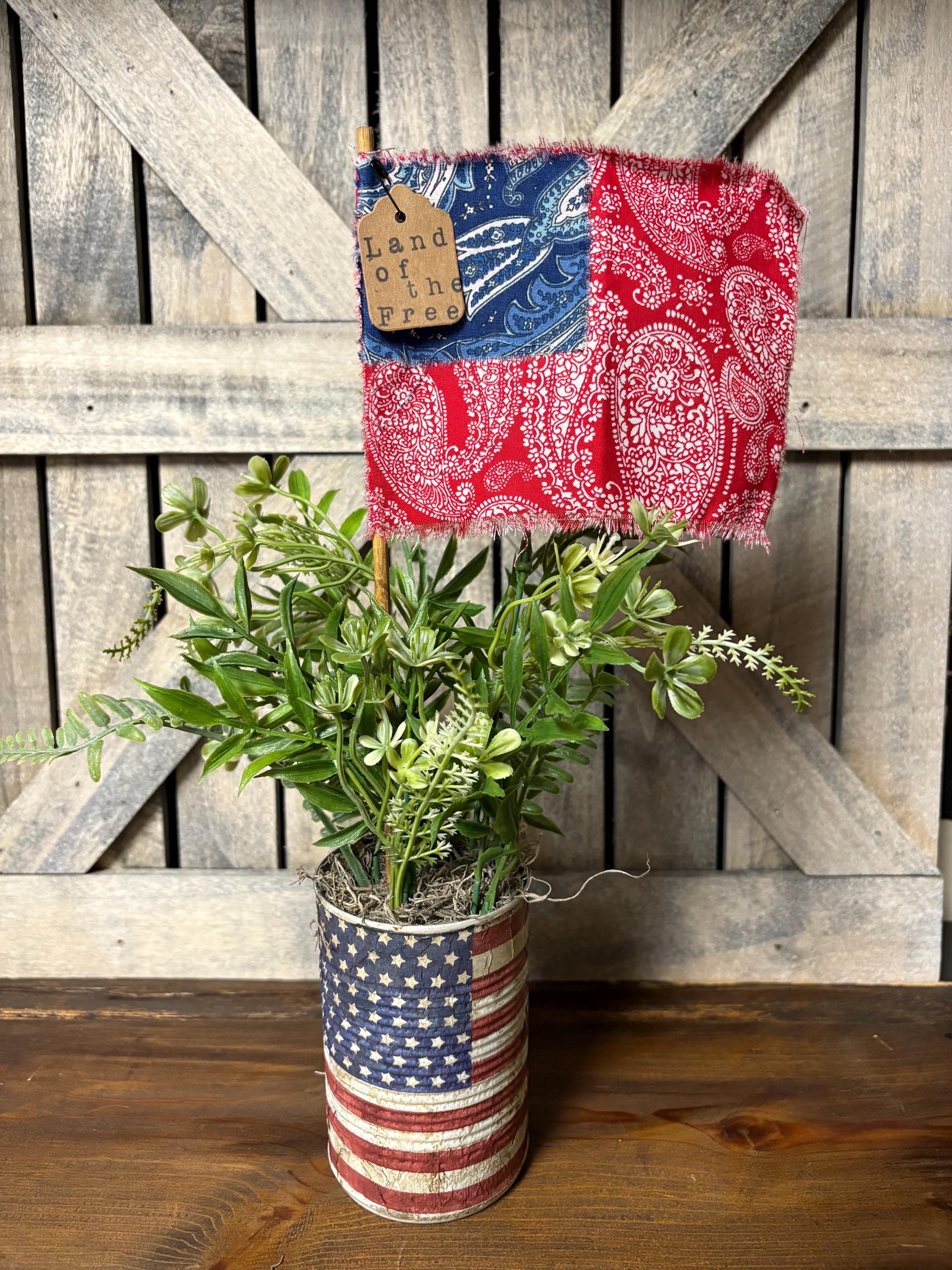 Rustic / Country / Primitive / American Flag Set of 5 - Etsy