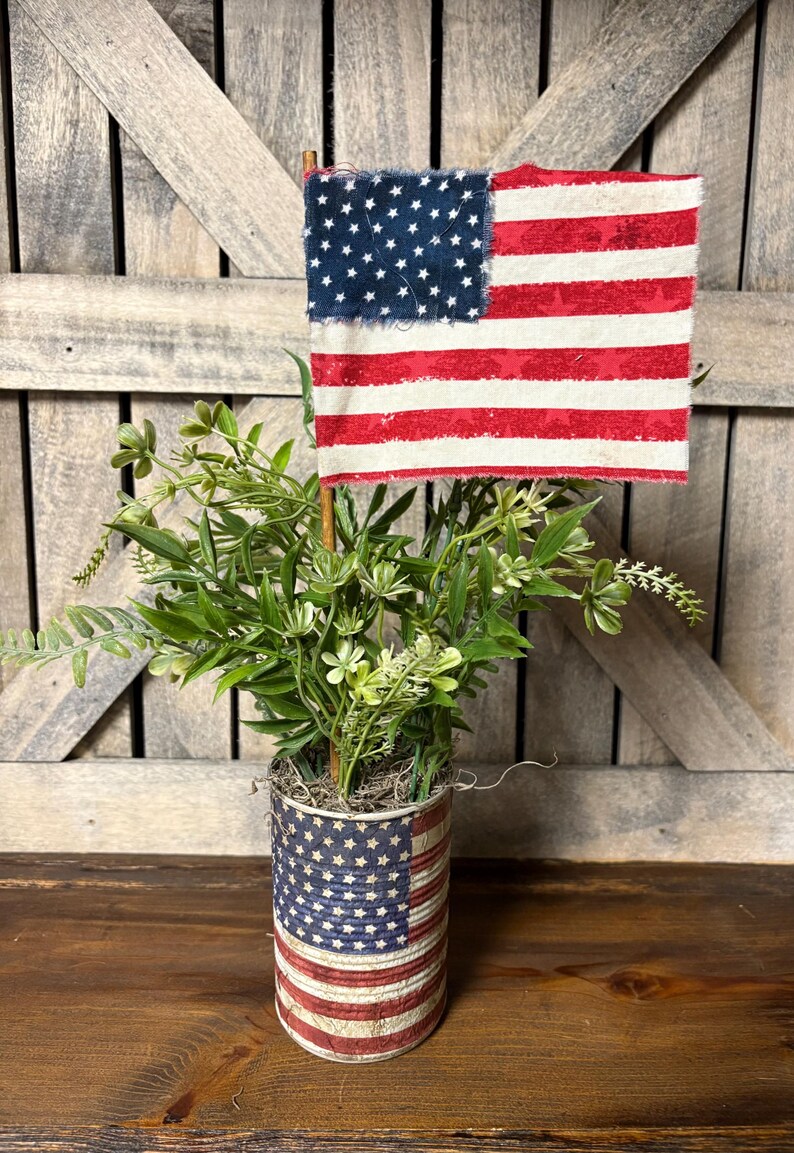 Rustic / Country / Primitive / American Flag Set of 5 - Etsy
