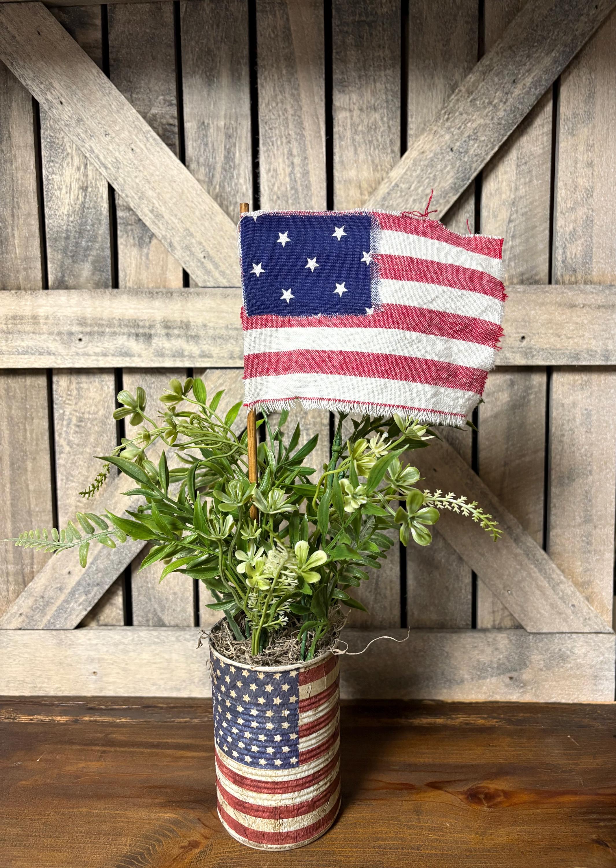 Rustic / Country / Primitive / American Flag Set of 5 - Etsy