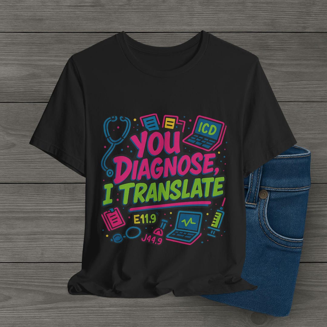Medical Coder Tee - Stylish ICD Translator Top, Nurse Coder, T-shirt - Etsy