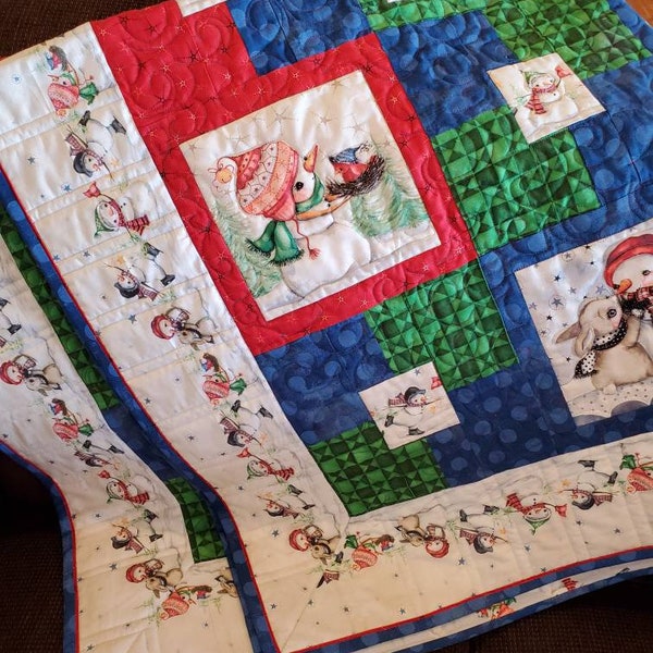 Winter Scene Quilt - Etsy