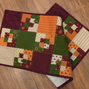 Quilted Table Runner, Primitive Colors, Handmade, Table Scarf, - Etsy