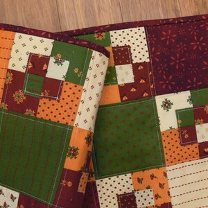 Quilted Table Runner, Primitive Colors, Handmade, Table Scarf, - Etsy