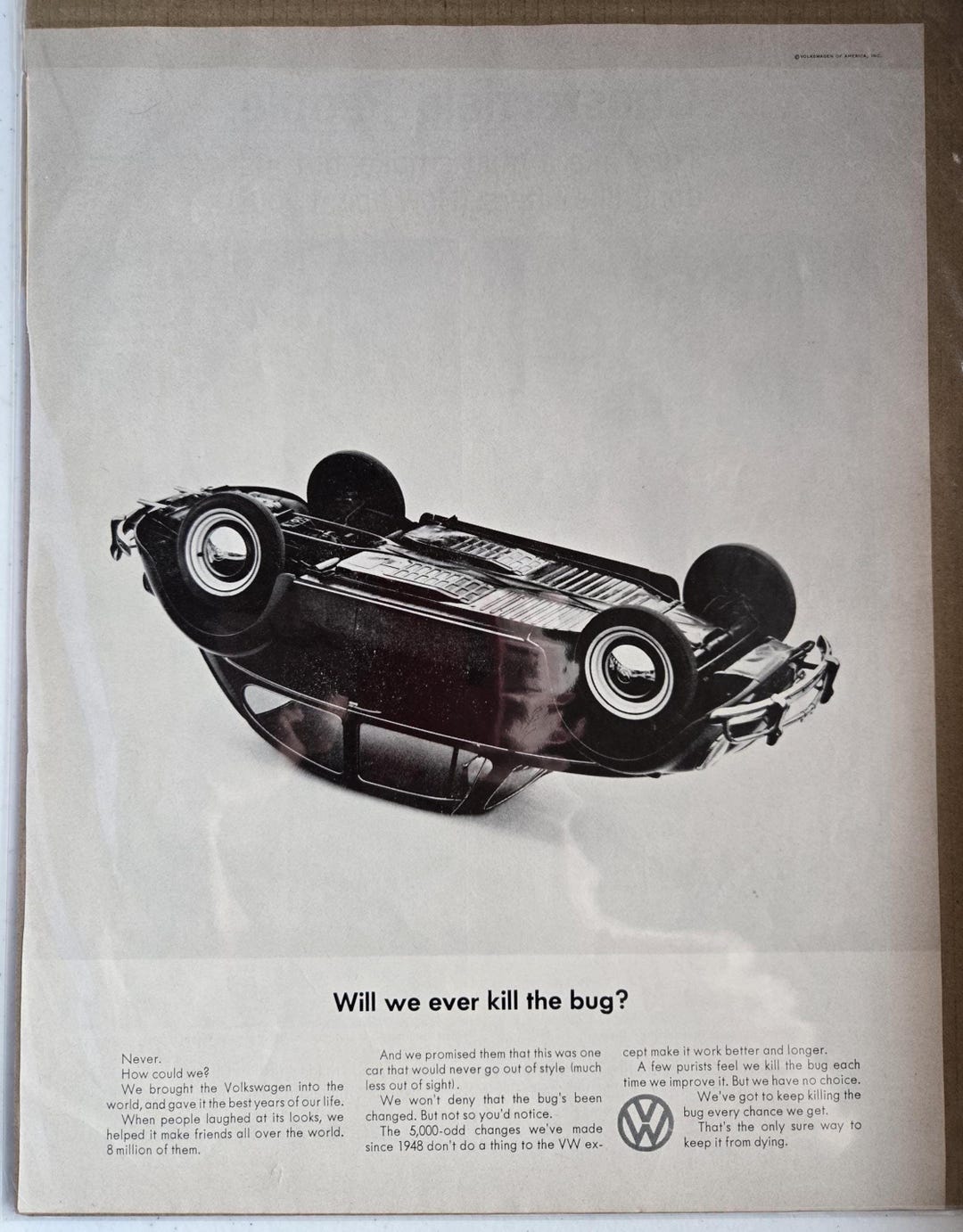 1965 Volkswagen Bug Vintage Print Advertisement From Saturday Evening ...
