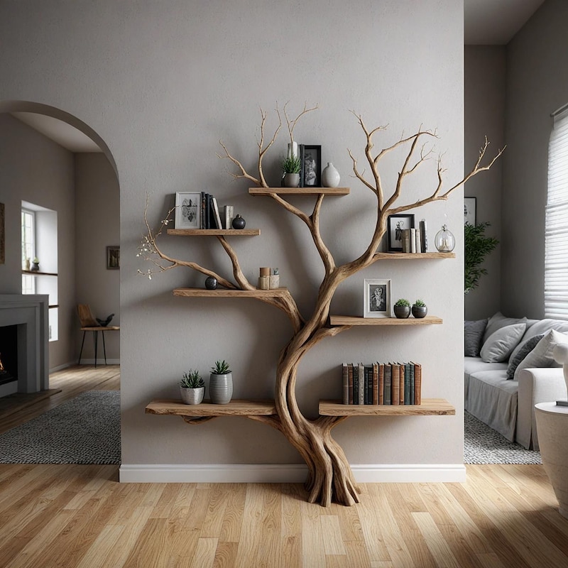 Tree Bookshelf - Etsy
