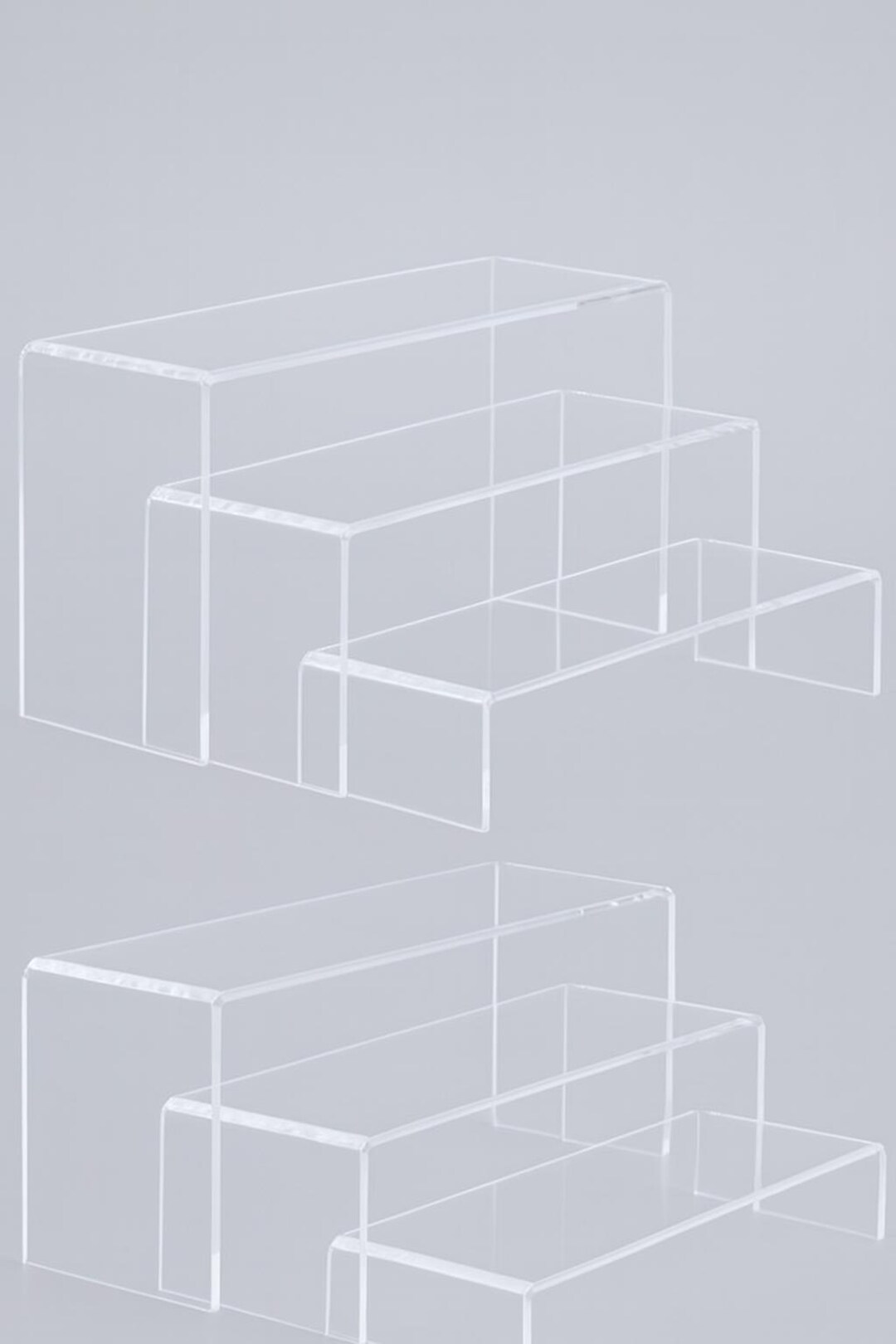 Clear Acrylic Display Risers Set – Shoe Risers, Retail Display Stand ...