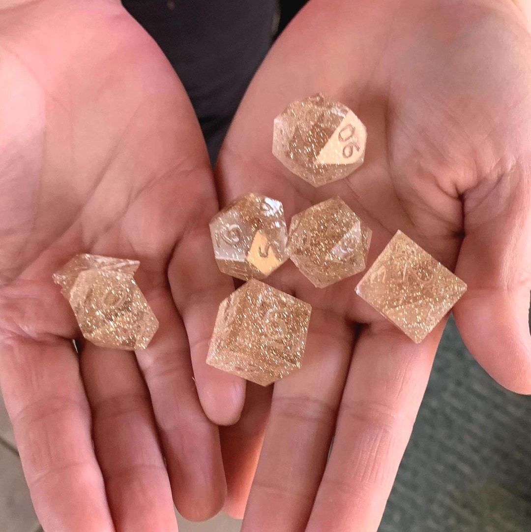 Custom Resin DND Dice Set & Chests - Etsy