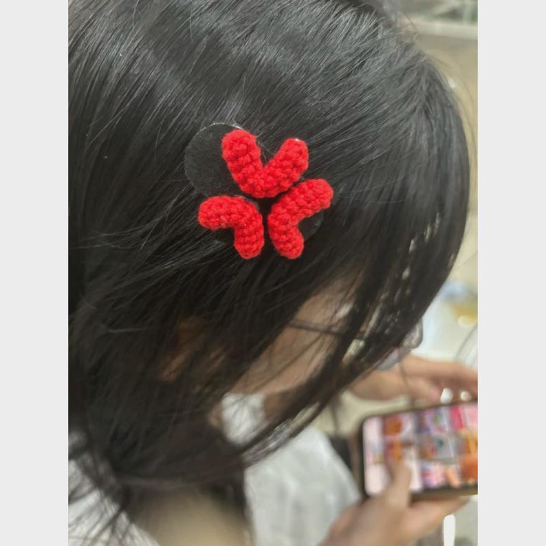 Handmade Emotion Crochet Clip Hair | Cute Blue Water Drop Hair Clip - Etsy