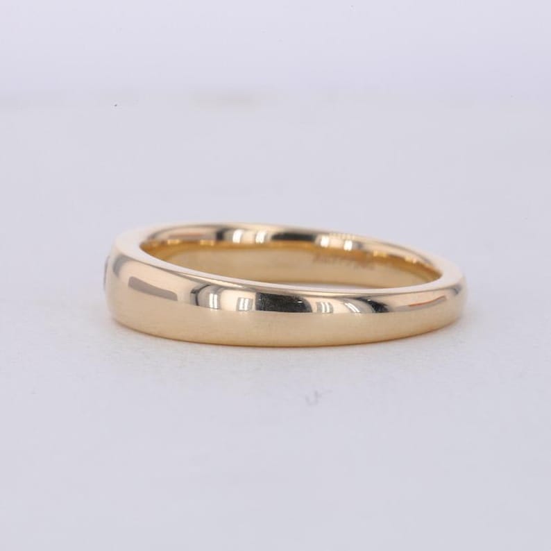 14K Gold Heart Diamond Promise Ring – Minimalist Anniversary Band - Etsy