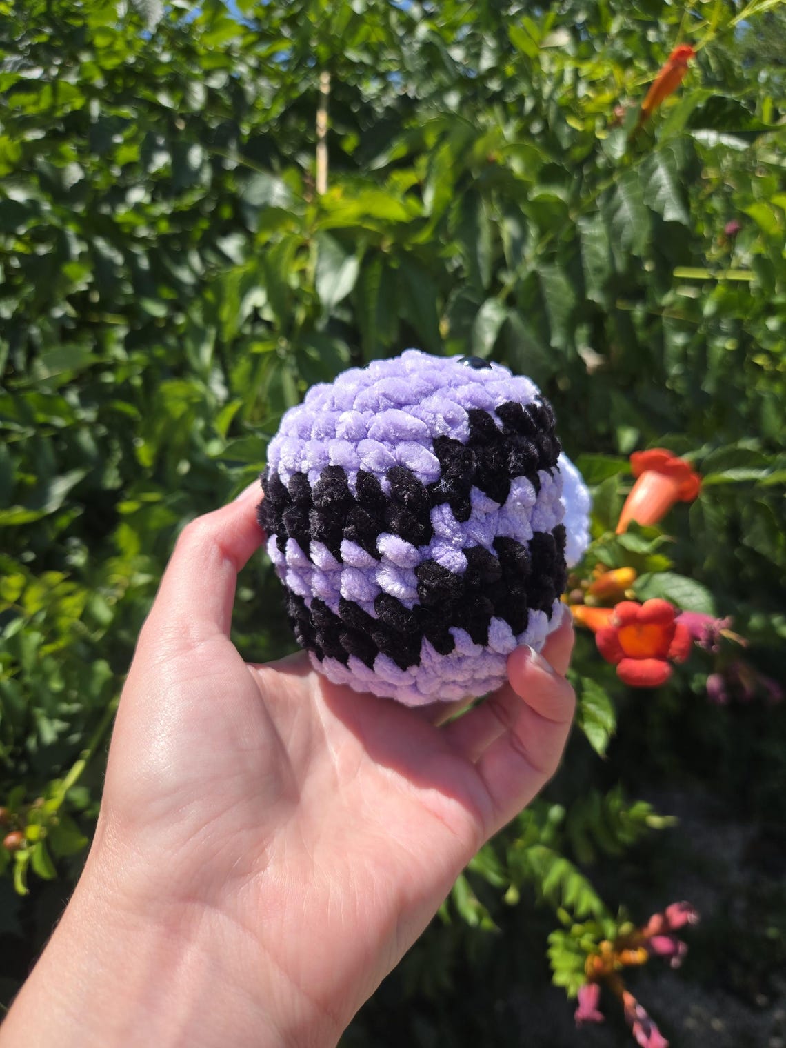 Purple Crochet Bumblebee Amigurumi: Chunky Chenille Bee - Etsy