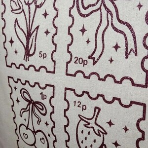 Flower Stamp Tote - Etsy