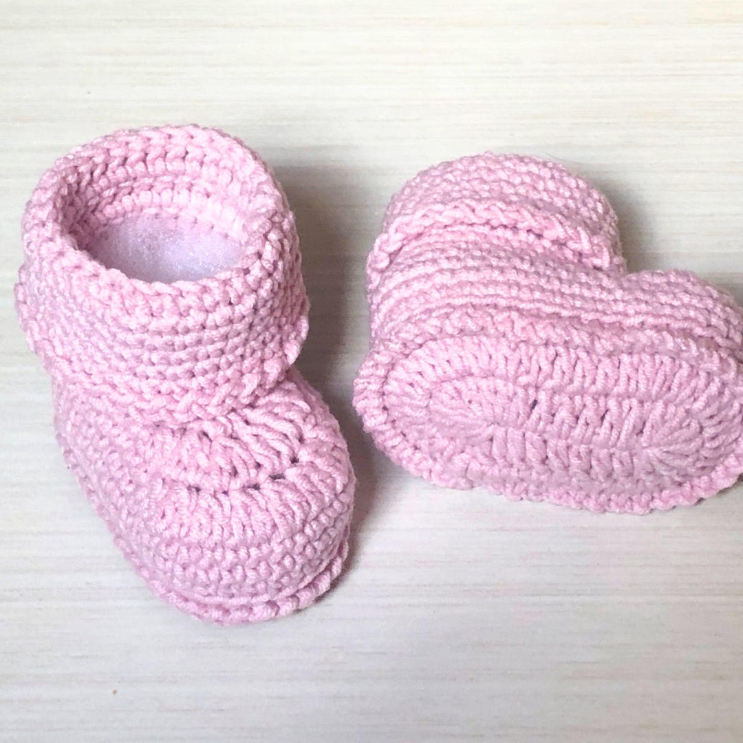 Patrón de botitas de bebé a crochet / Zapatos de bebé a crochet para ...