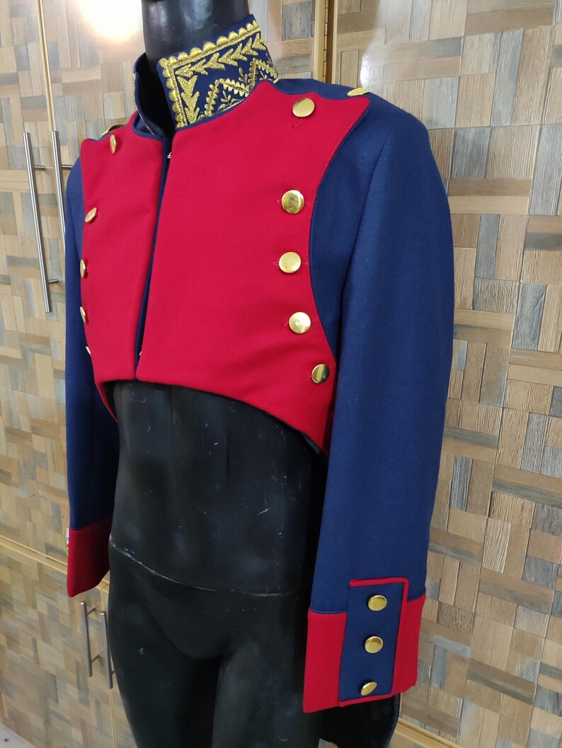 Napoleonic Wool Frock Coat: Dragoon Officer, Steampunk Uniform - Etsy