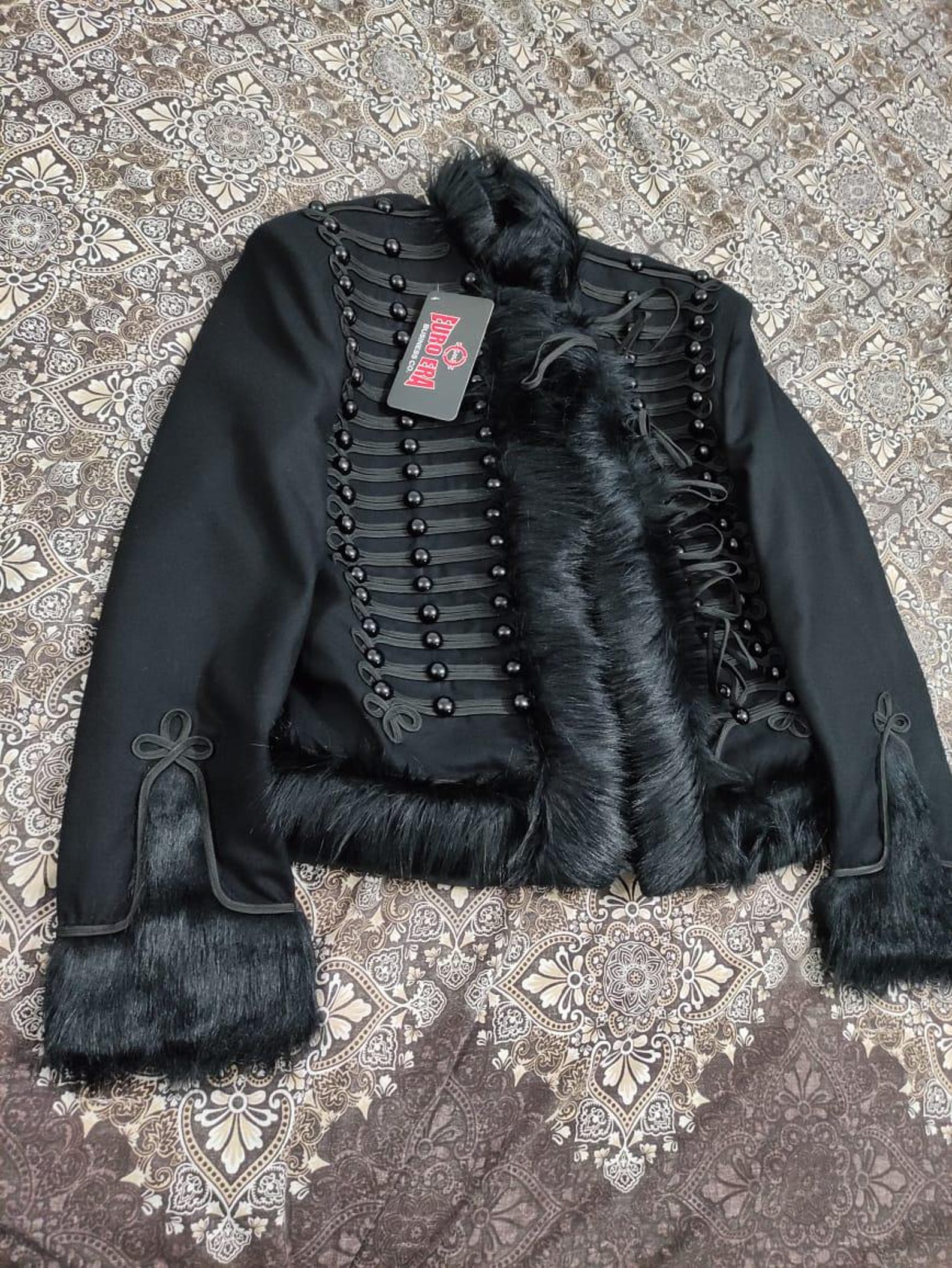 Napoleonic 18th Century Brunswick Officer Hussars Pelisse Tunic Jacket ...