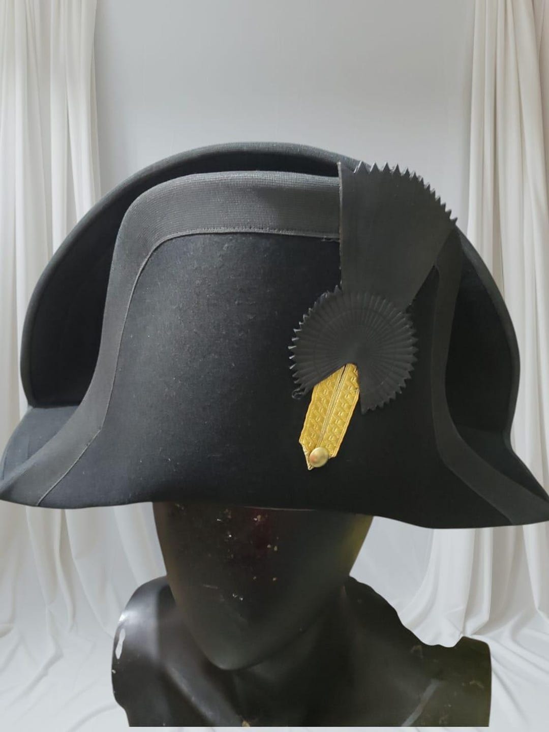Napoleonic British Officer Bicorn Hat: 18th Century Reenactment Costume ...