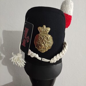 Napoleonic British Scots Guard Shako Hat: Wool & Leather Reproduction ...