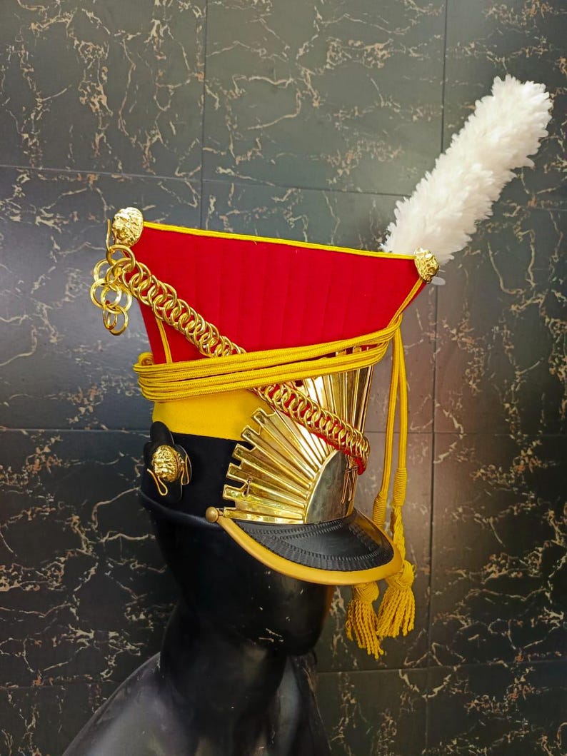 Napoleonic 2nd Lancer Troops Officer Shapska shako hat | Napoleonic ...