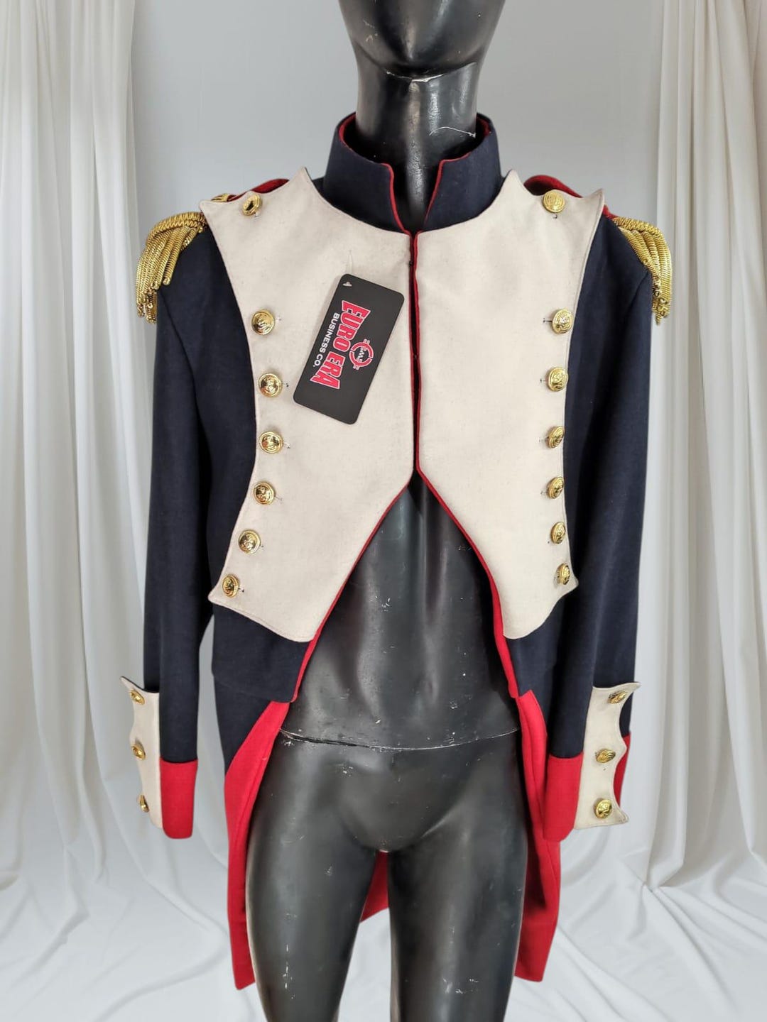 Napoleonic French Imperial Guard Officer Frock Coat: Historical ...