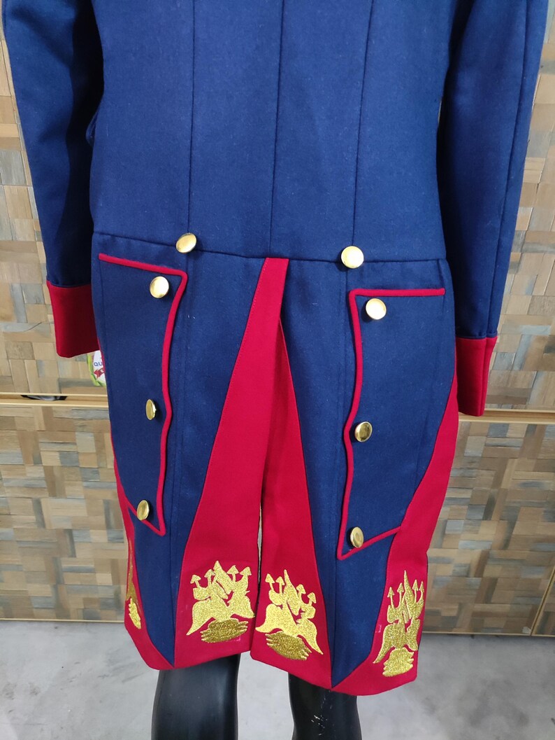 Napoleonic Wool Frock Coat: Dragoon Officer, Steampunk Uniform - Etsy