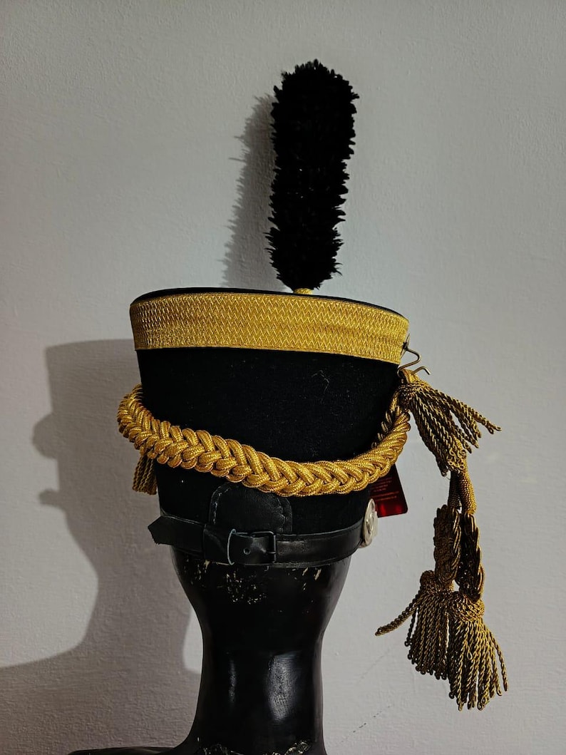 Napoleonic French Infantry Officer Shako Hat: Wool & Leather - Etsy