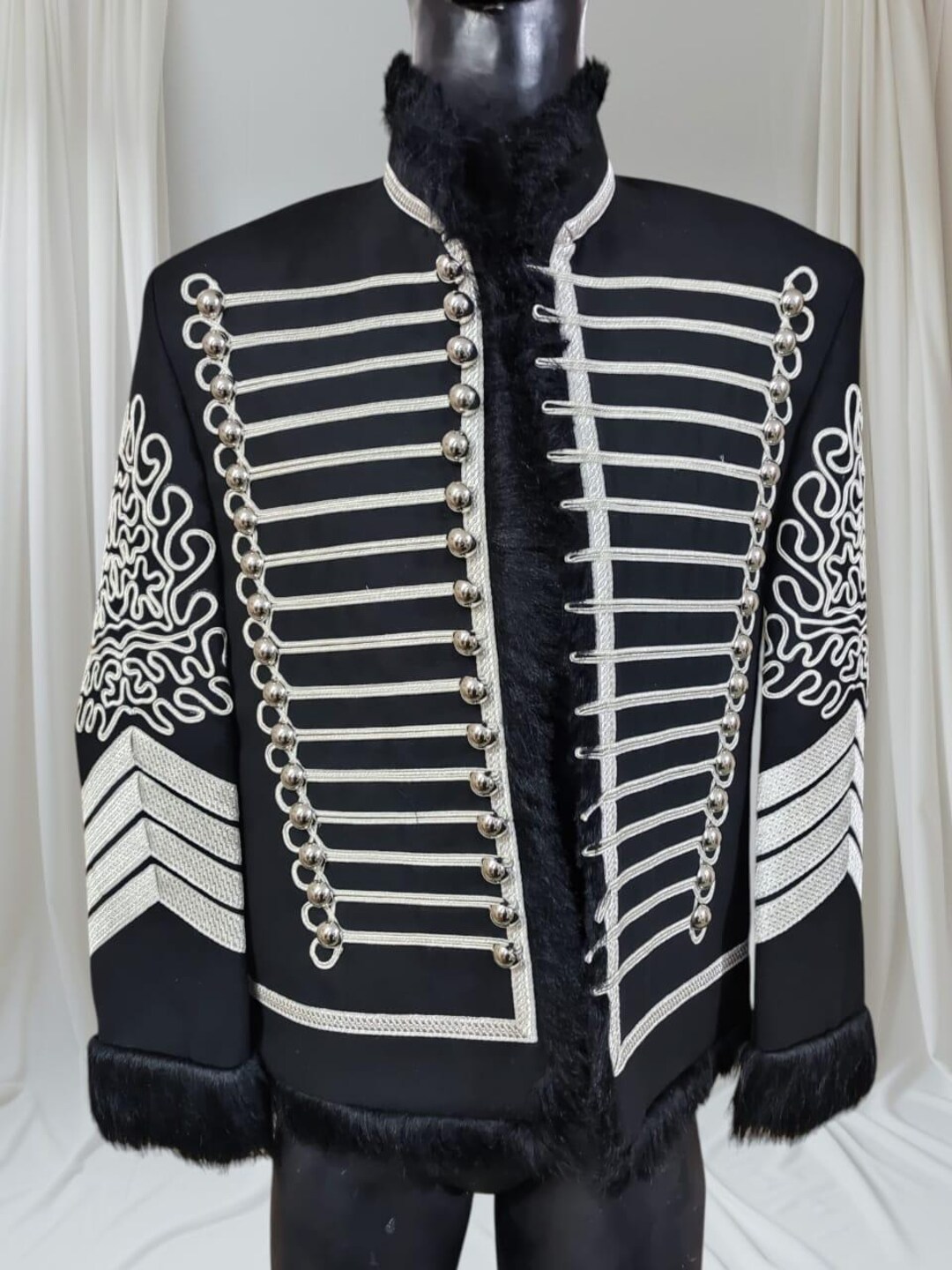 Napoleonic Hussars Pelisse Jacket: Fur Trim, Jimi Hendrix Style - Etsy