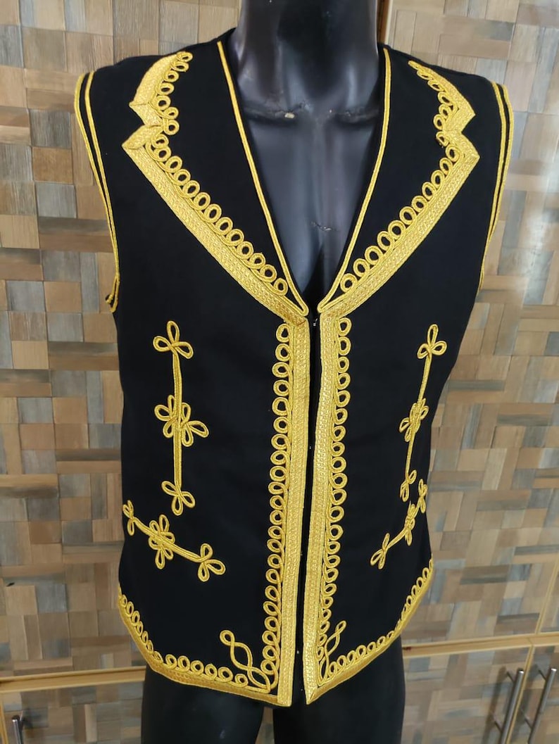 Jimi Hendrix Style Hussars Vest: Embroidered Bohemian Rock Statement - Etsy