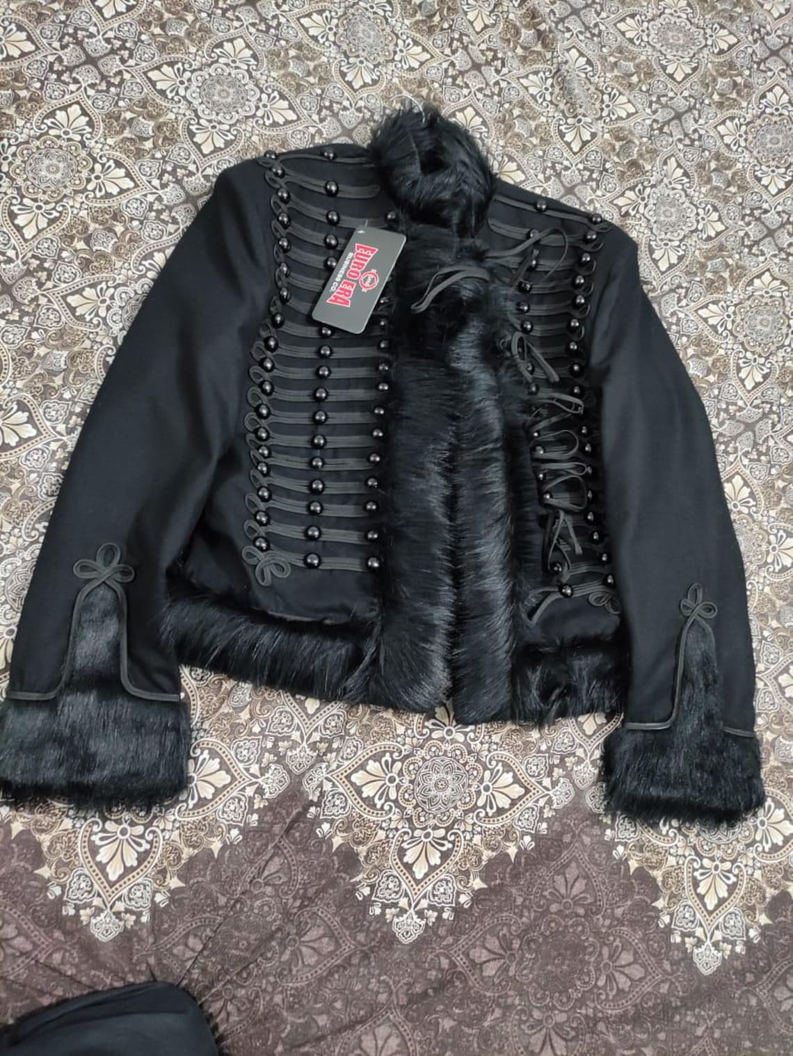 Napoleonic 18th Century Brunswick Officer Hussars Pelisse Tunic Jacket ...