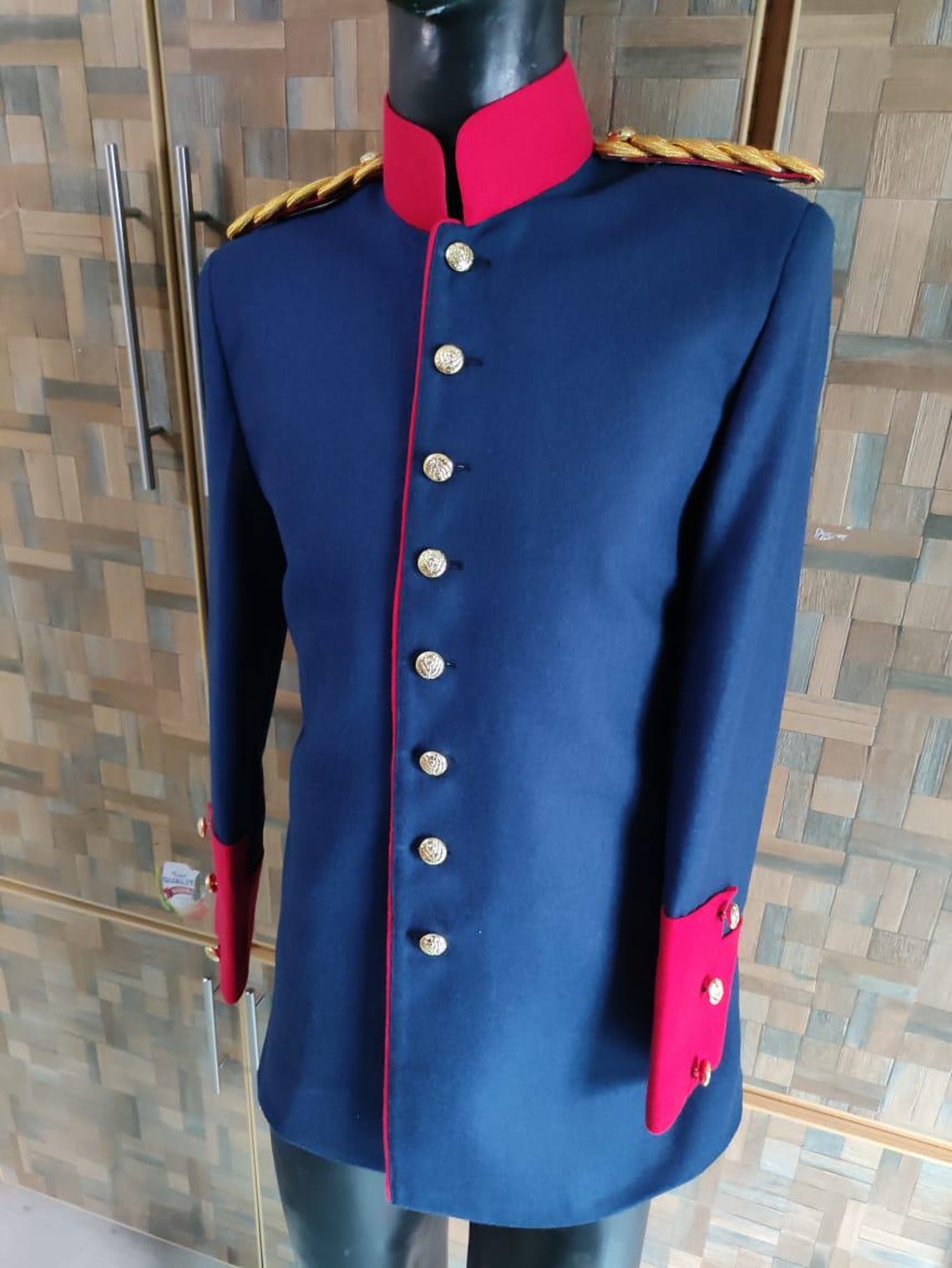 Prussian Officer Tunic Jacket: 18th Century Napoleonic Costume - Etsy