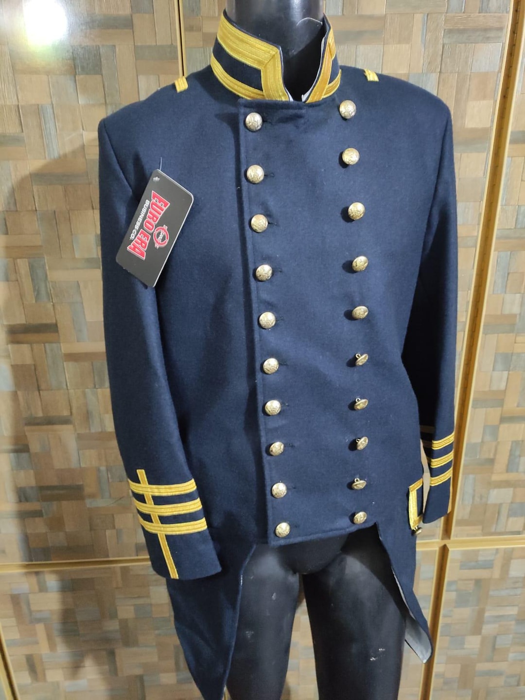 Civil War Style USMC Officer Frock Coat: Navy Blue Military Jacket - Etsy