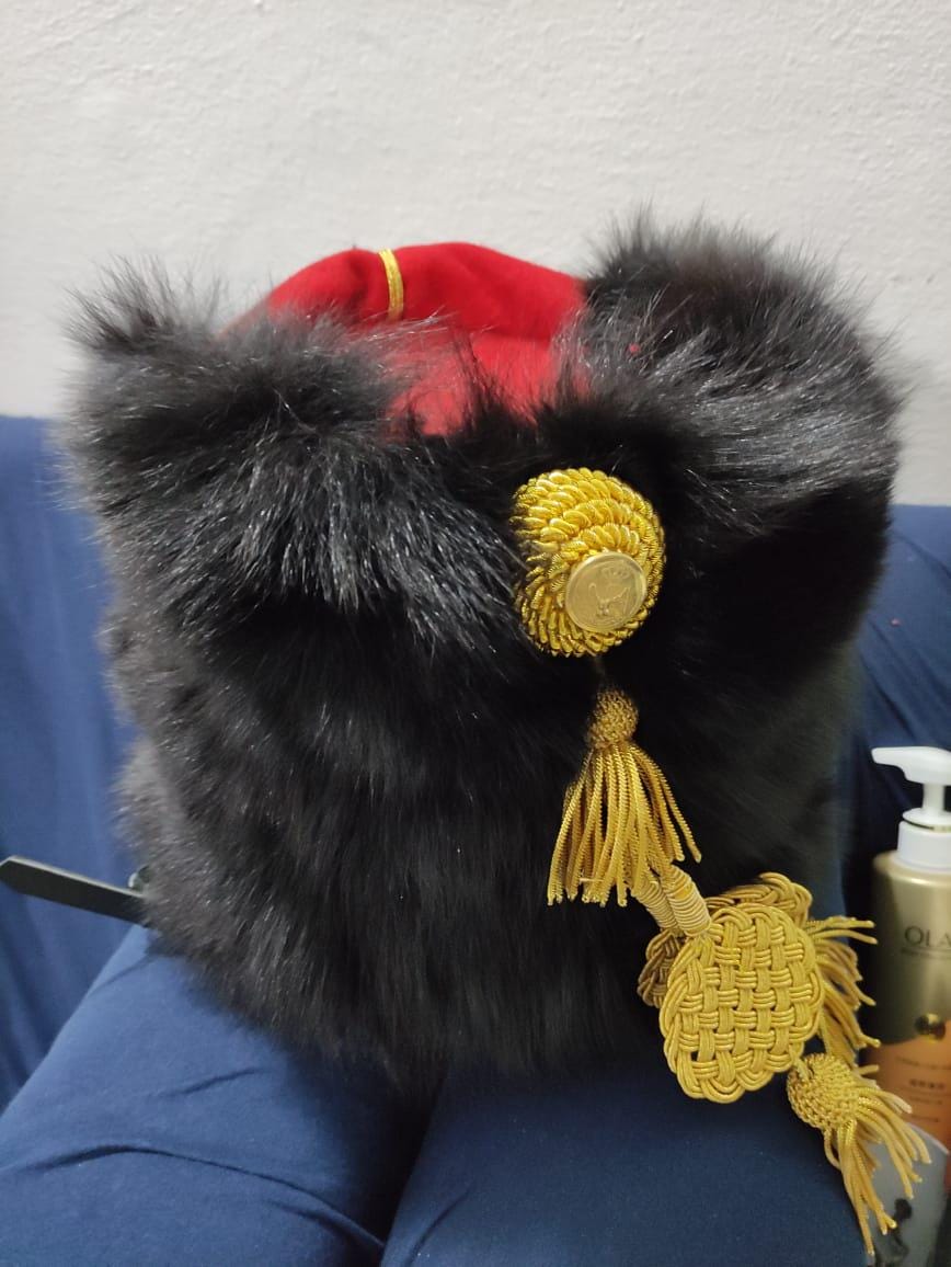 Napoleonic Hussar Guard Busby Hat: Leather Colback, Horse Hunter - Etsy