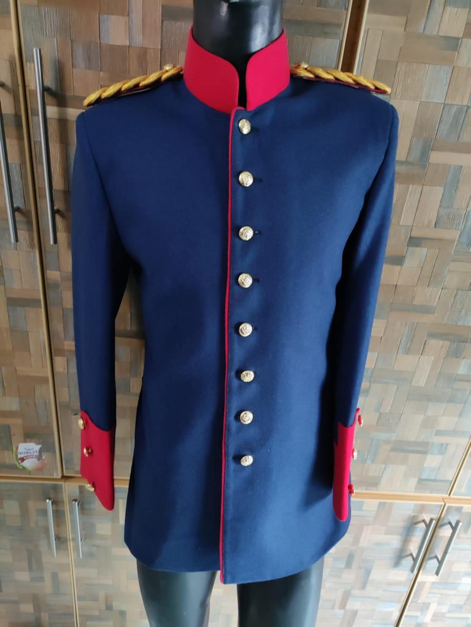 Prussian Officer Tunic Jacket: 18th Century Napoleonic Costume - Etsy