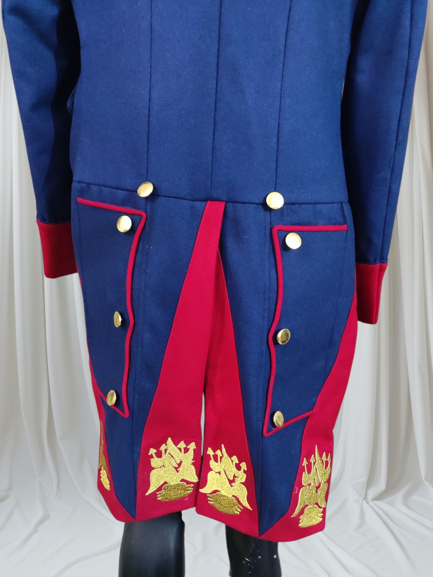 Napoleonic Prussian Dragoon Long Coat: Historical Reenactment Uniform ...