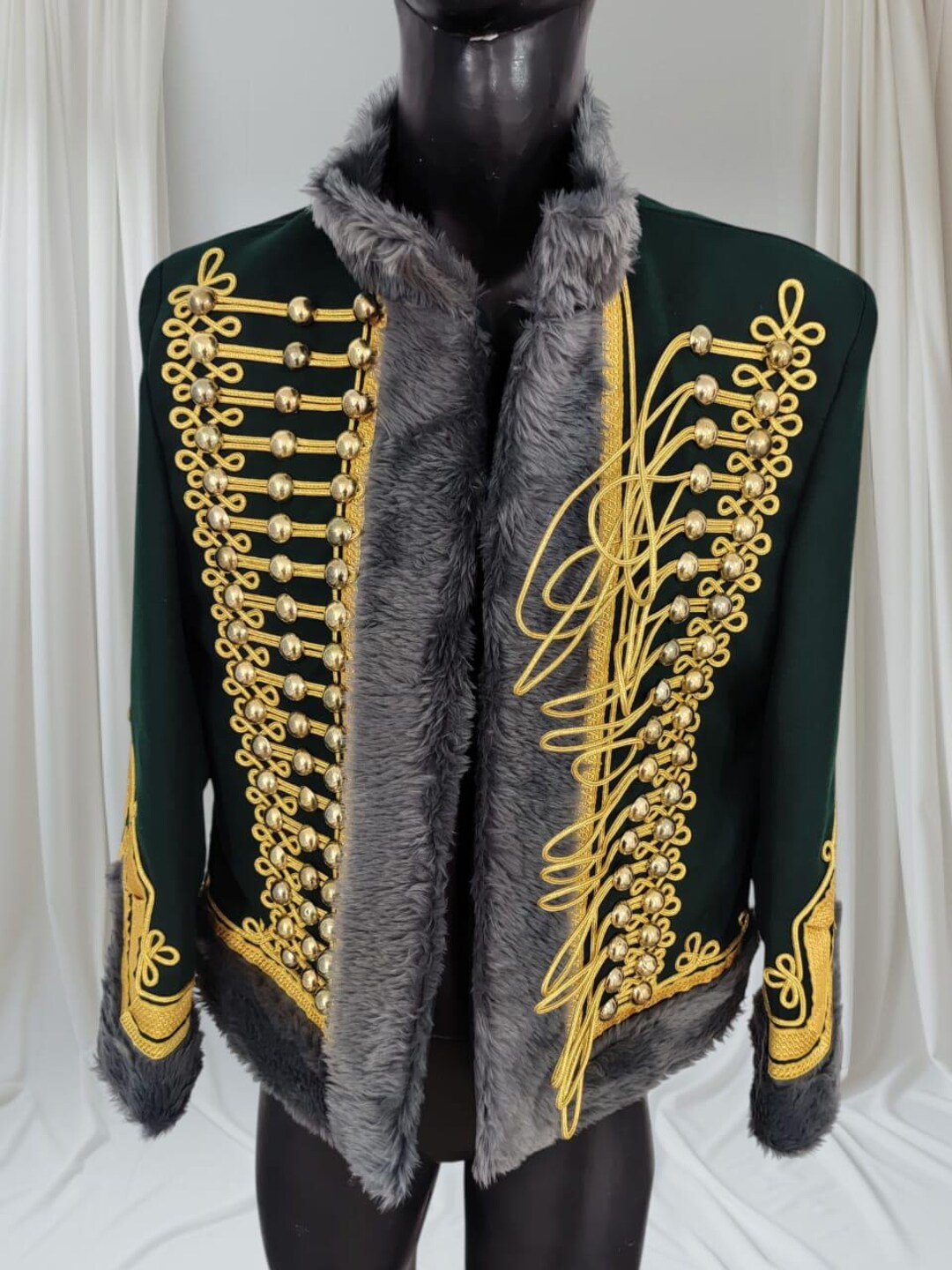 Napoleonic 18th Century 1st Empire Officer Hussars Pelisse Tunic Jacket ...
