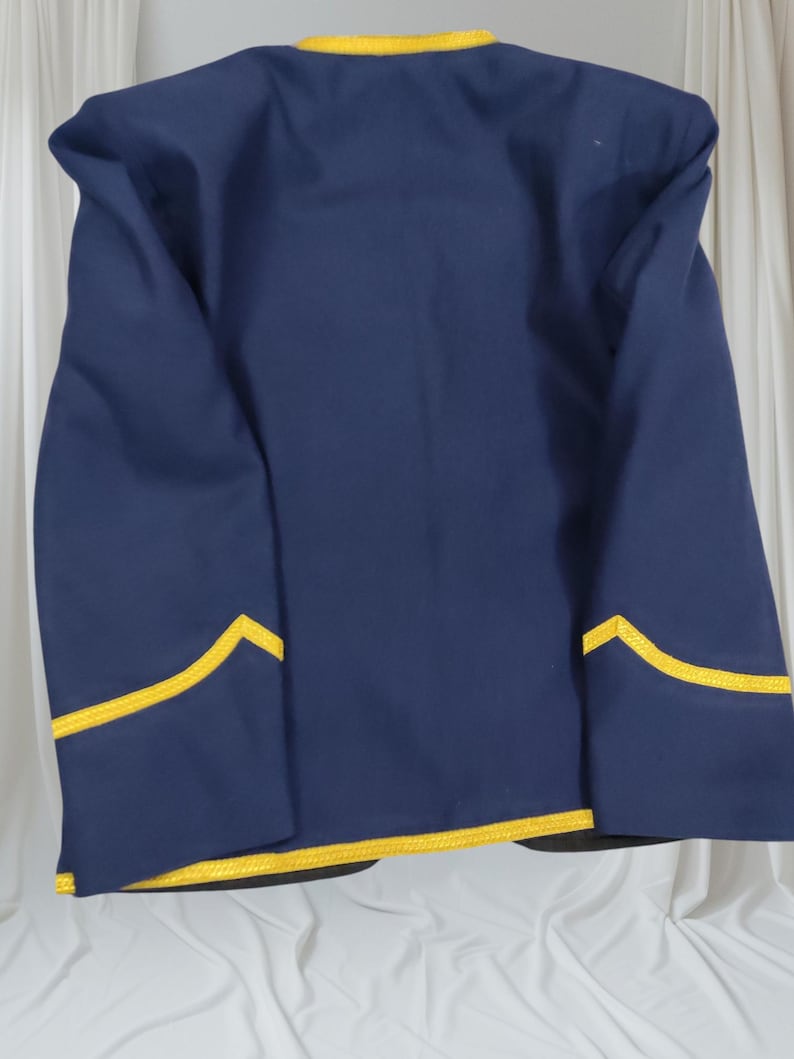 Wool Zouave Jacket: 18th Century Civil War Style Officer's Coat - Etsy