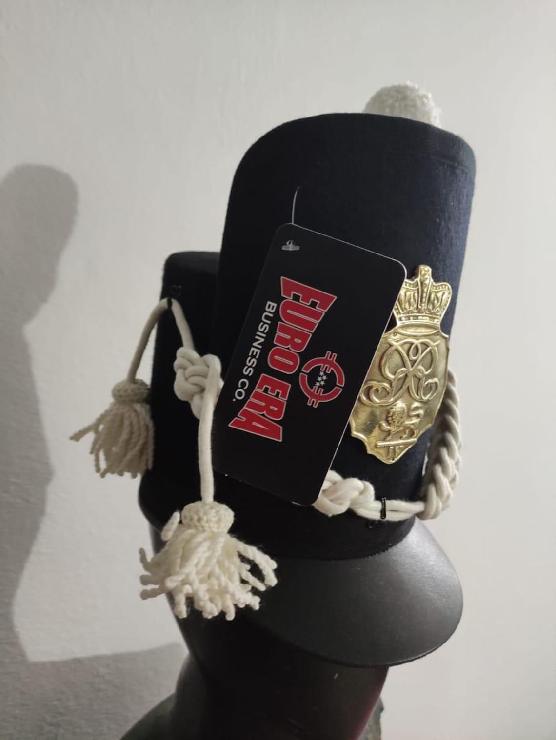 Napoleonic British Scots Guard Shako Hat: Wool & Leather Reproduction ...